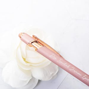 Personalized Metal Ballpoint Pen, Custom Soft Touch Stylus, Wedding ...