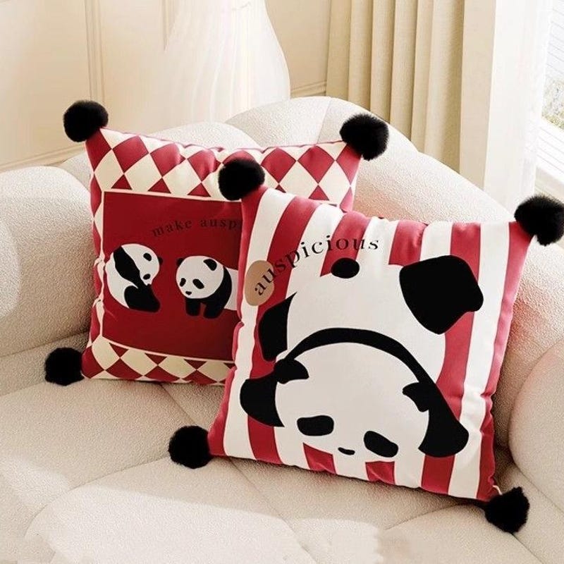 Panda Pillow - Etsy