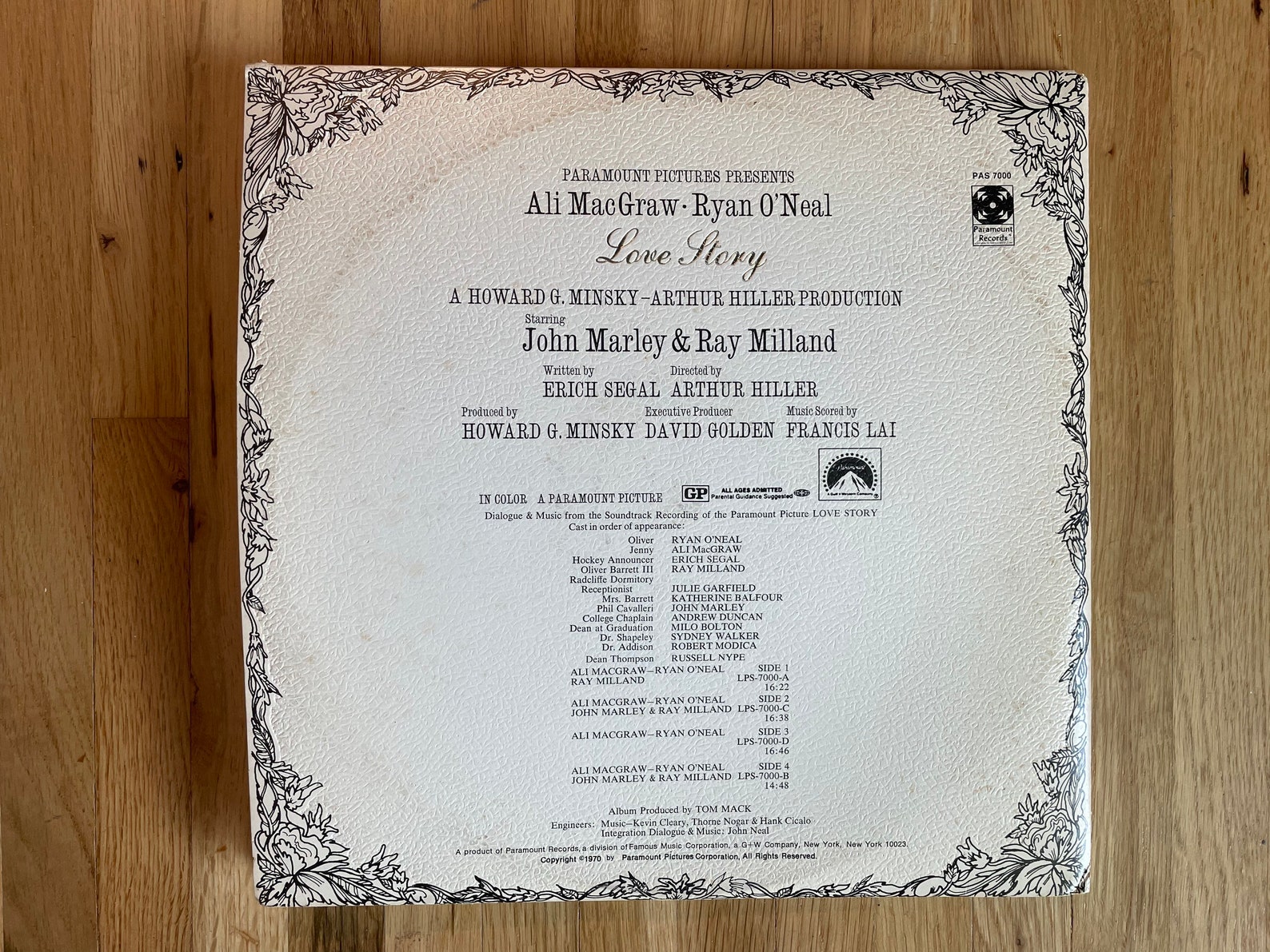 Love Story Original Soundtrack Double LP 1970 Vinyl Record - Etsy