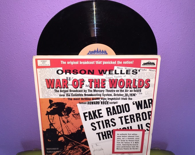 Vinyl Record Album War of the Worlds Original Radio Broadcast - Etsy