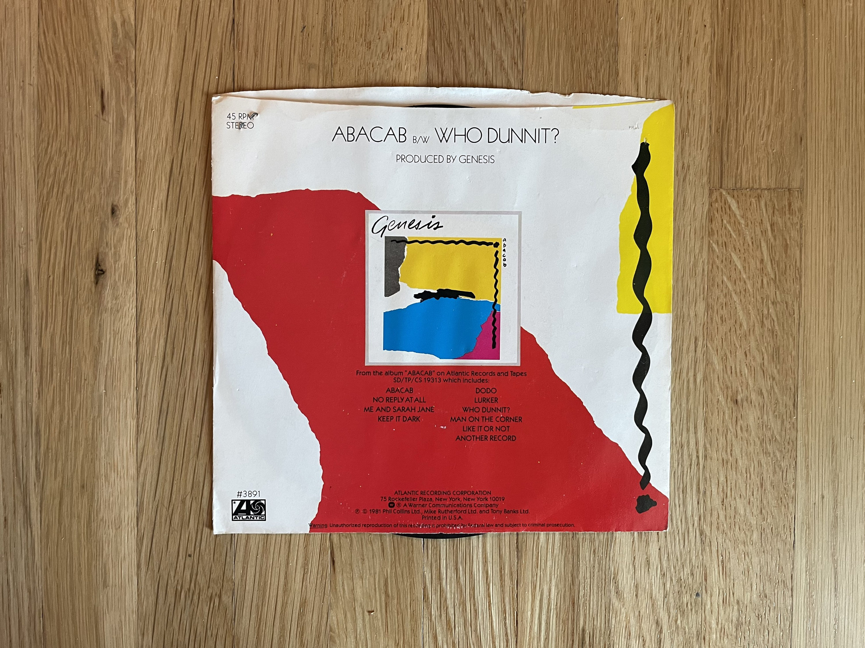 Genesis Abacab Album Cover