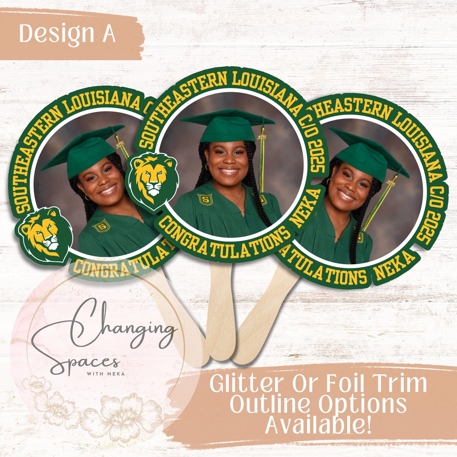 Personalized Graduation Fans 2025, Custom Handheld Fans, Graduation ...
