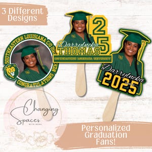 Personalized Graduation Fans 2025, Custom Handheld Fans, Graduation ...