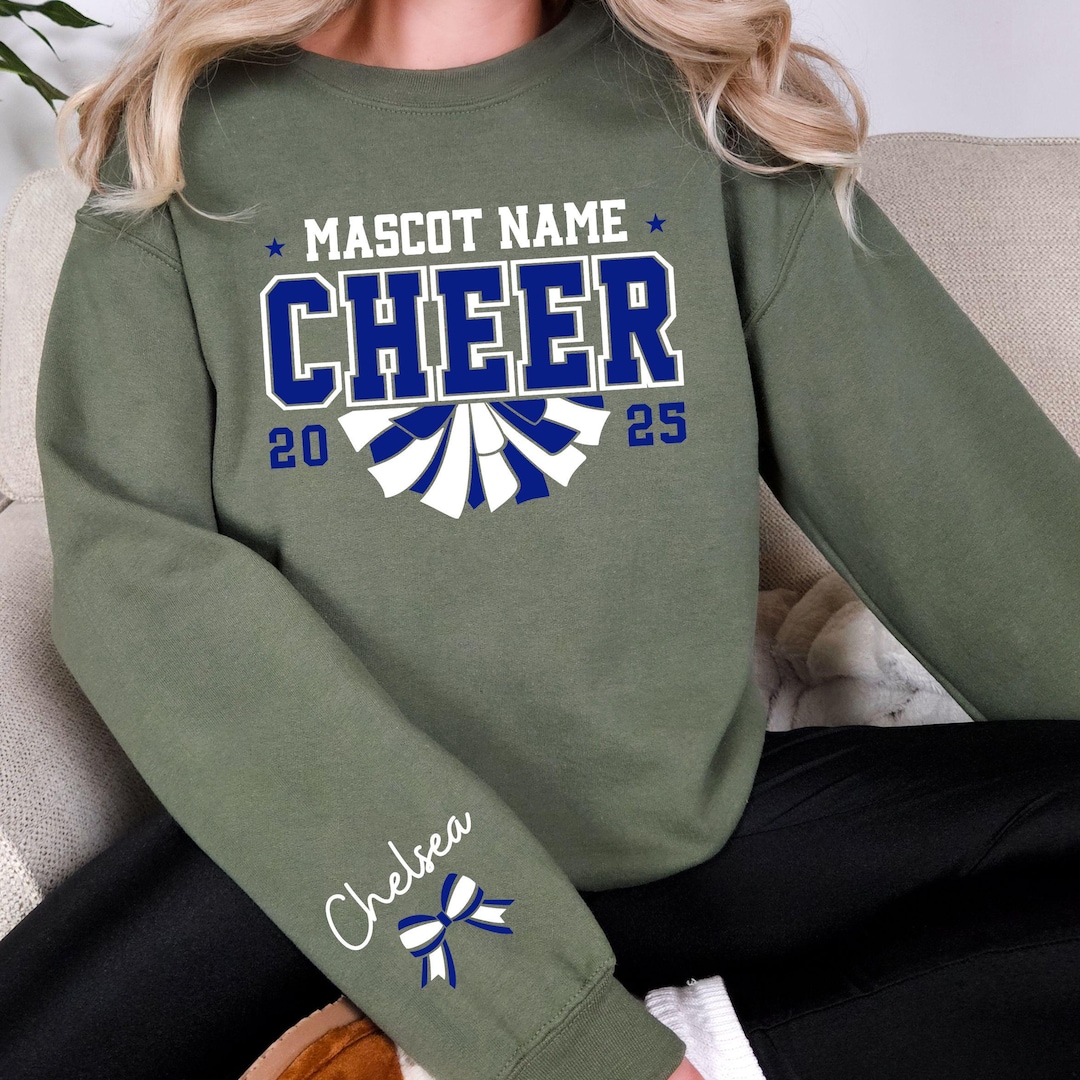 Custom Cheer Sweatshirt - Personalized Cheer Team Name Shirt - Cheer ...