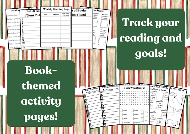 Learn to Love Reading Activity Pages - Etsy