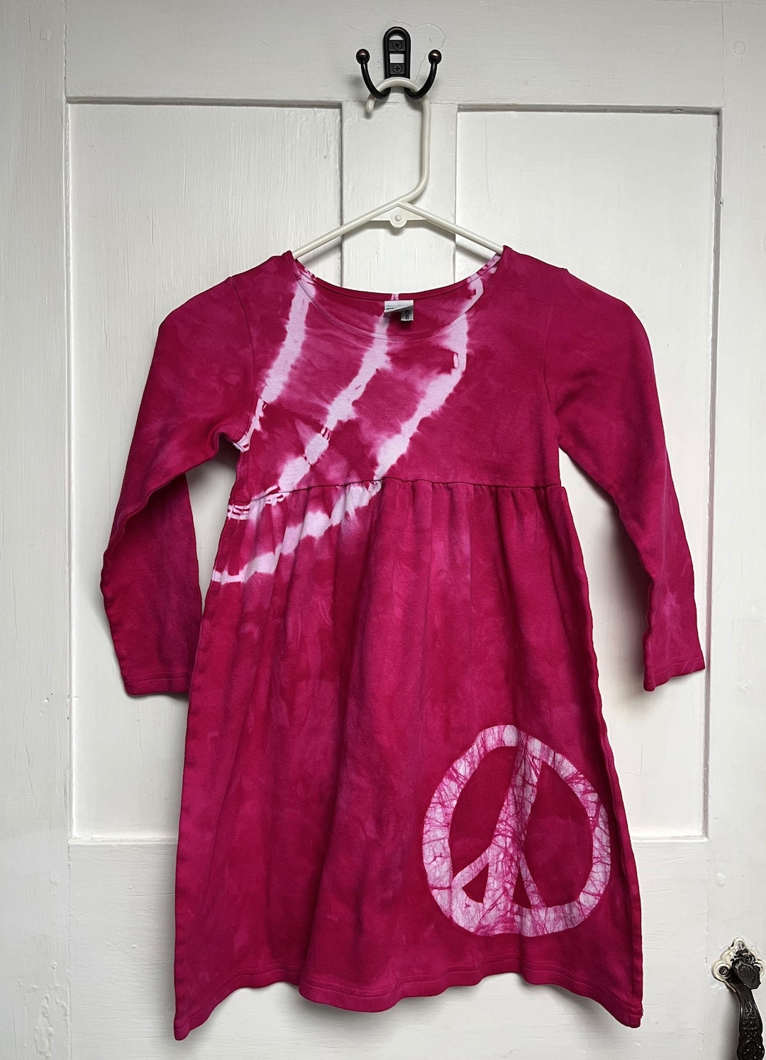 Peace Sign Dress, Girls Peace Sign Dress, Girls Peace Dress, Dress With ...