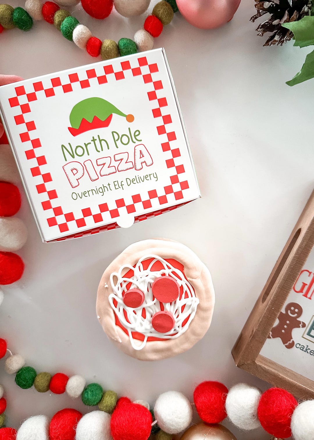 North Pole Pepperonie Pizza Elf - Elf Shelf Santa Gift - Etsy