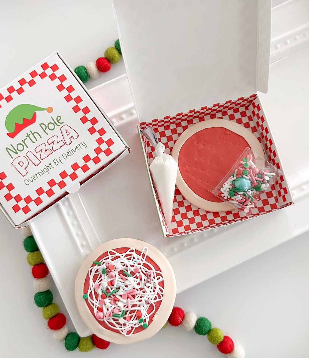 North Pole Pizza Elf DIY Kit - Elf Shelf Santa Gift - Etsy