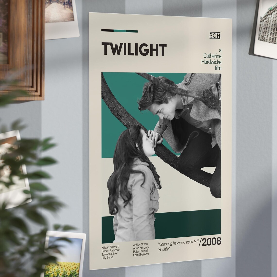 Twilight Film Poster Print: Edward and Bella Minimalist Design - Etsy
