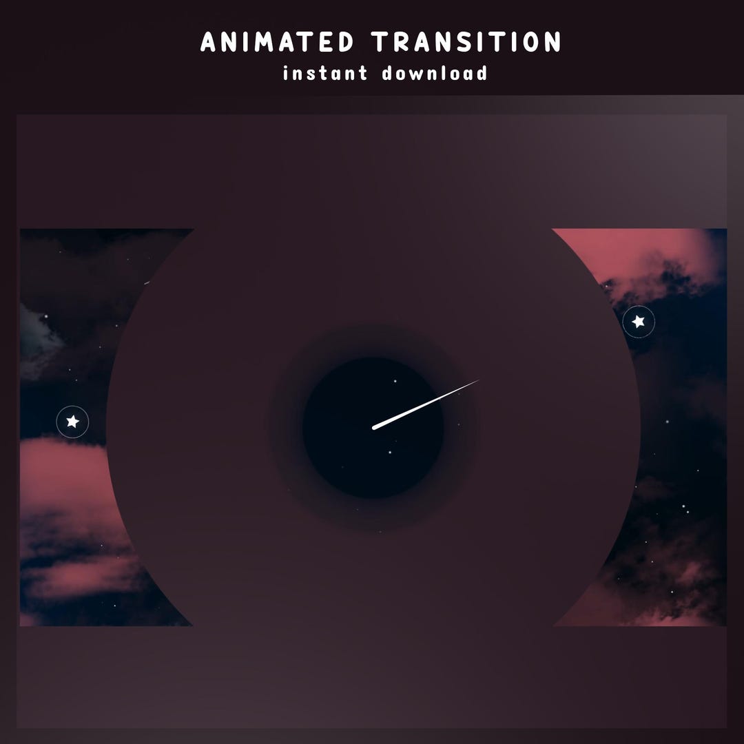 Echo of Dusk Animated Stinger Transition Overlay, Galaxy Twitch ...