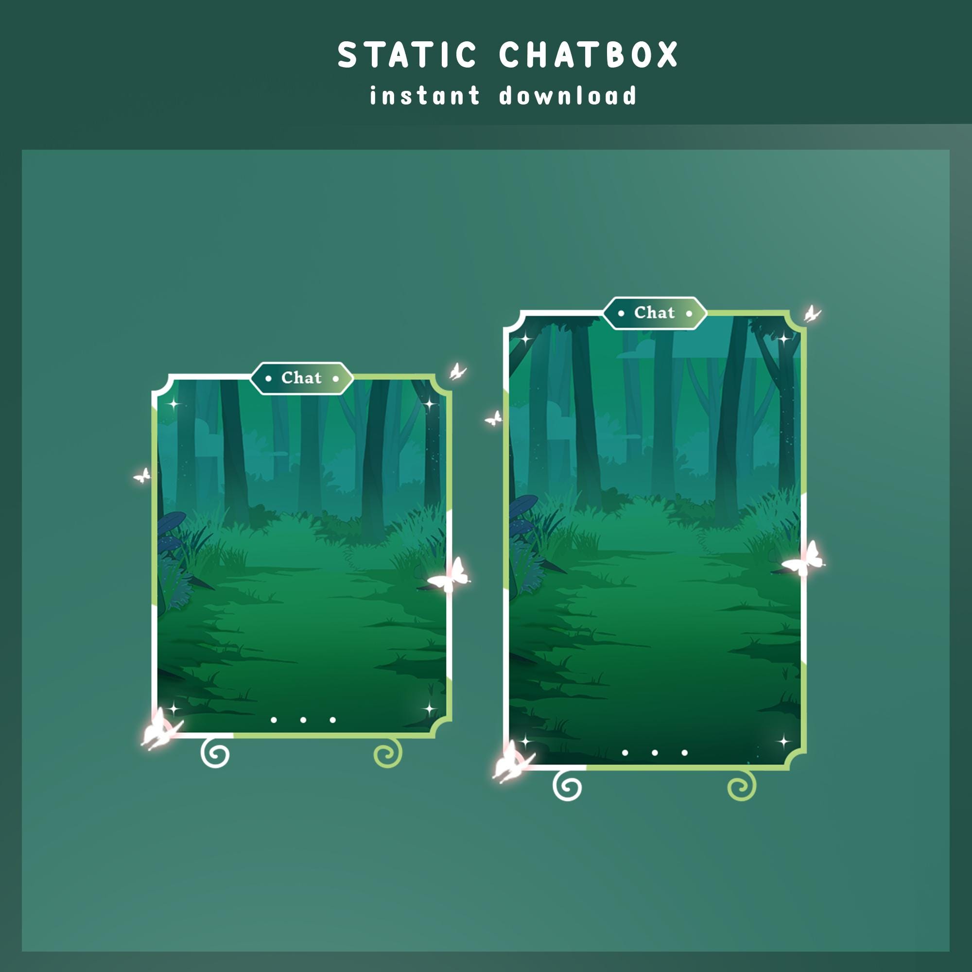 Green Forest Animated Stream Overlay Bundle, Fantasy Forest Stream ...