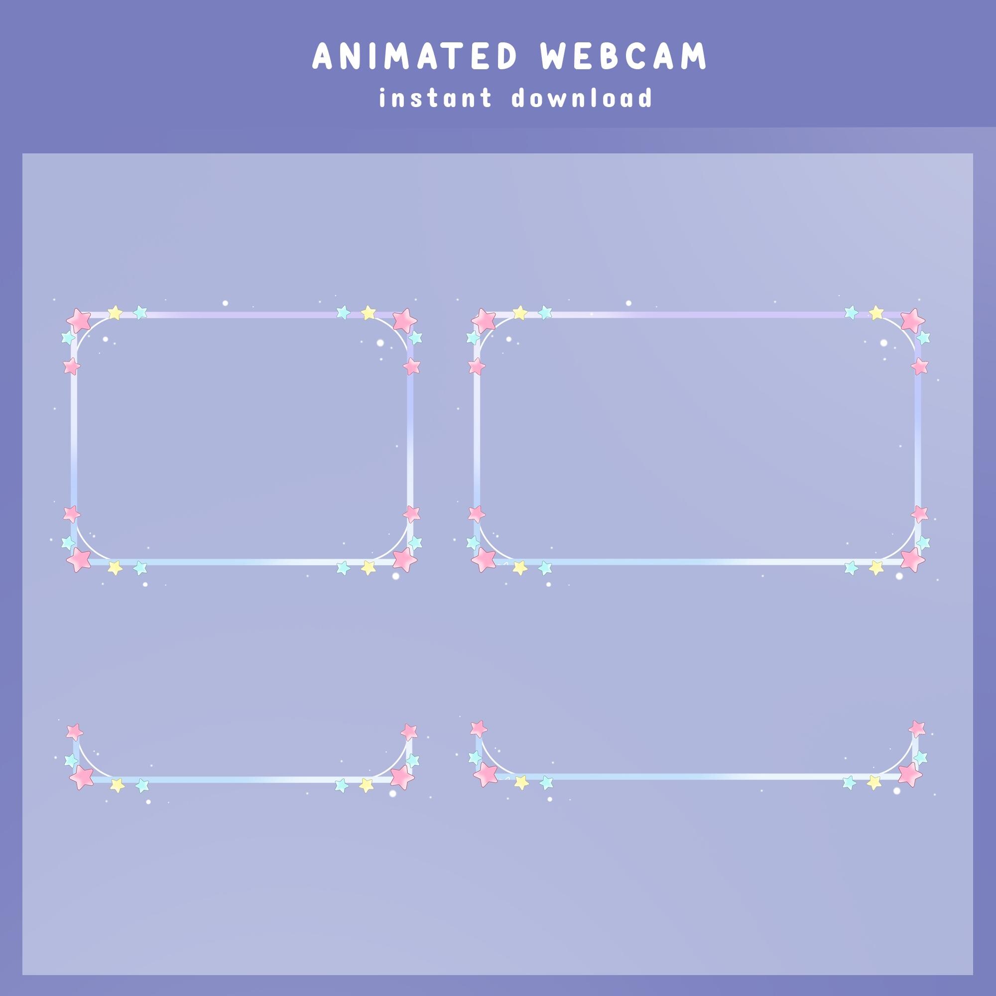 Candy Star Animated Stream Overlay Bundle, Soft Purple Overlay ...