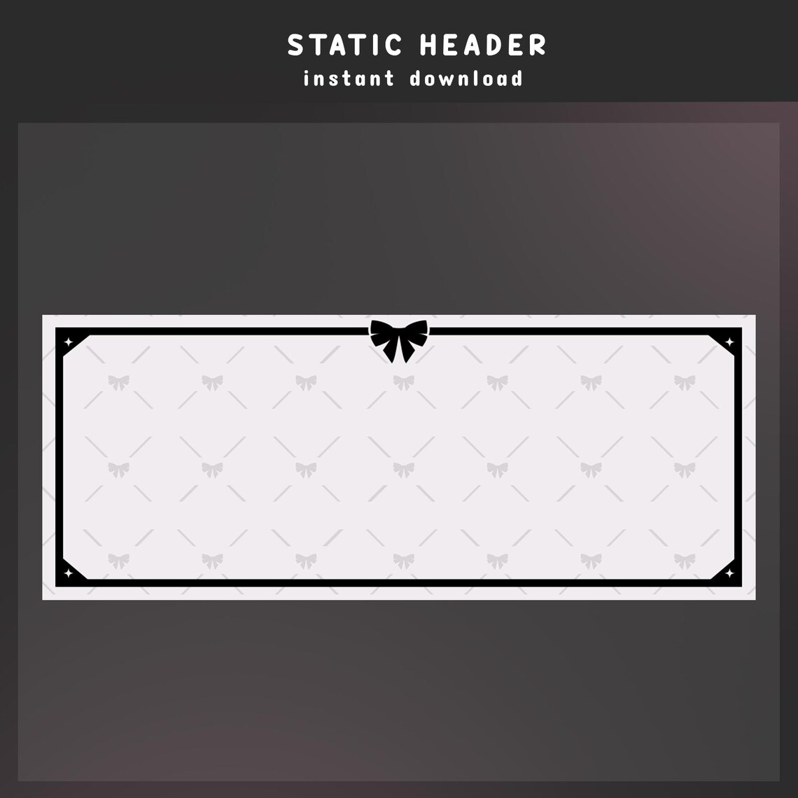Luna Ribbon Animated Stream Overlay Bundle, Black White Overlay ...