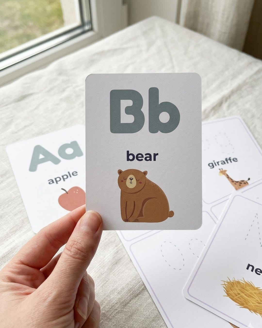 Montessori Alphabet Flashcards Printable - Nature Adventure -inspired ...