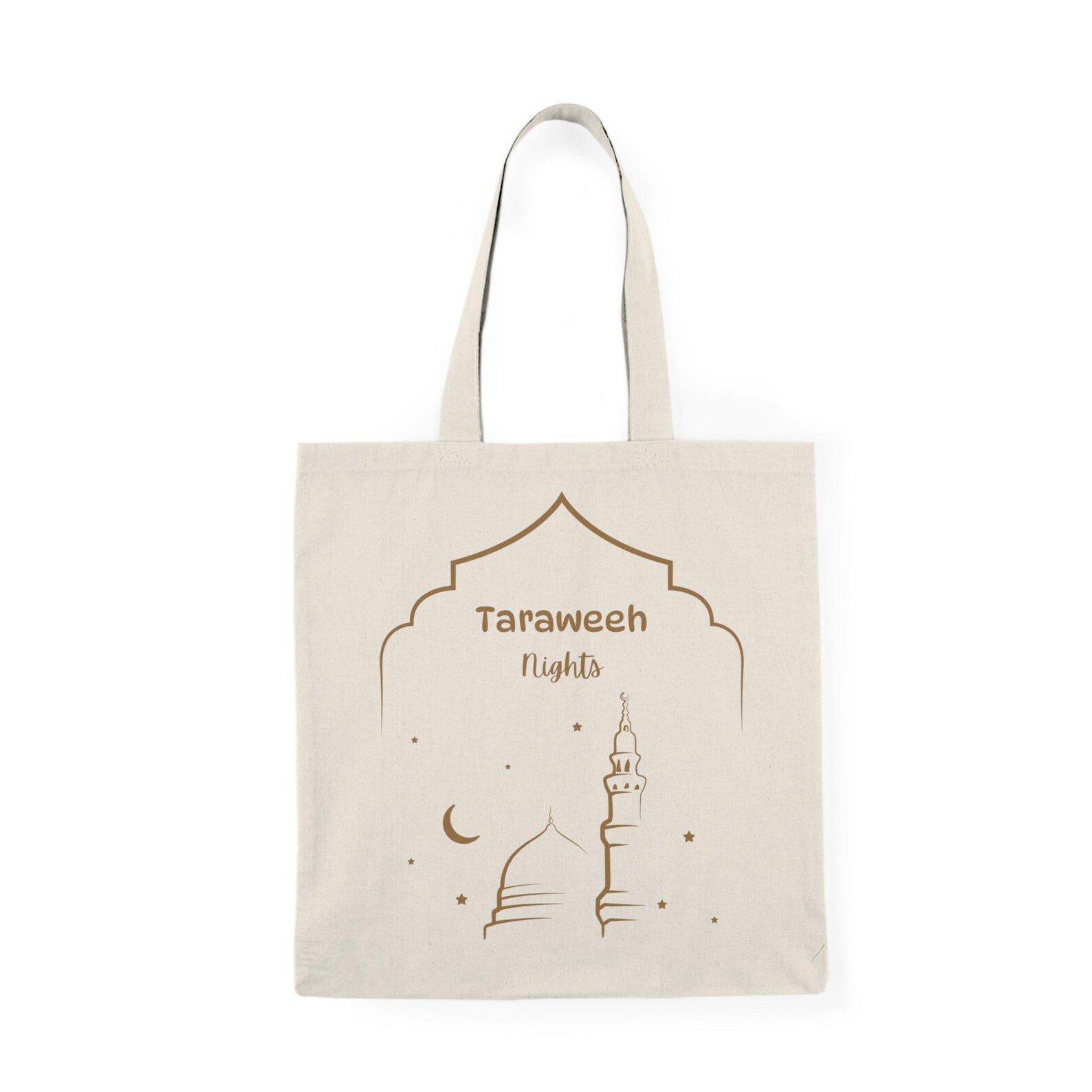 Ramadan Tote Bag, Islamic Gift, Taraweeh Nights Tote, Muslim Prayer Bag ...