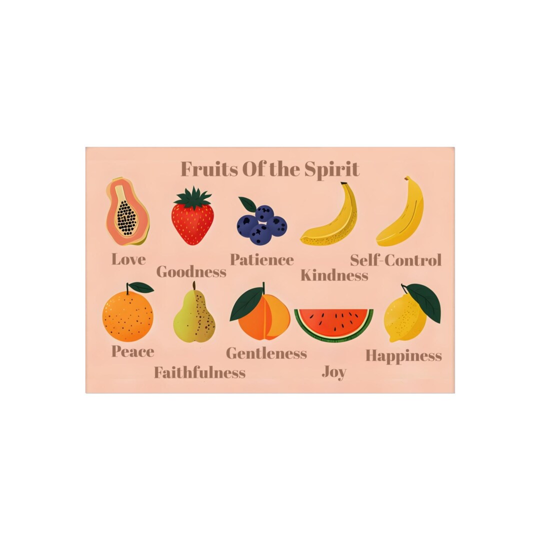 Fruits of the Spirit Fine Art Print Poster, Inspirational Wall Decor ...