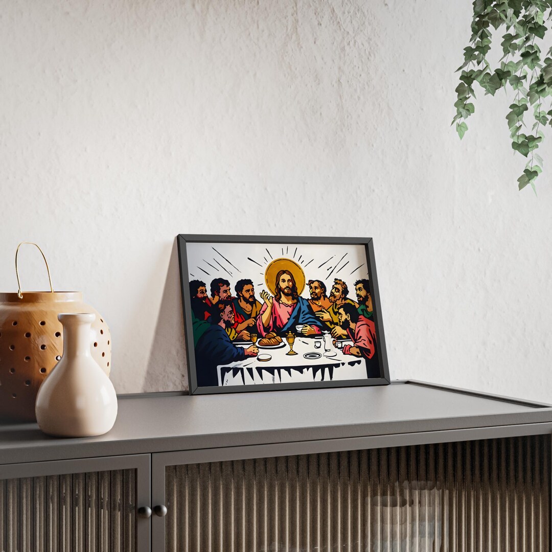Iconic Last Supper Religious Art Print, Last Supper Poster, Wall Decor ...