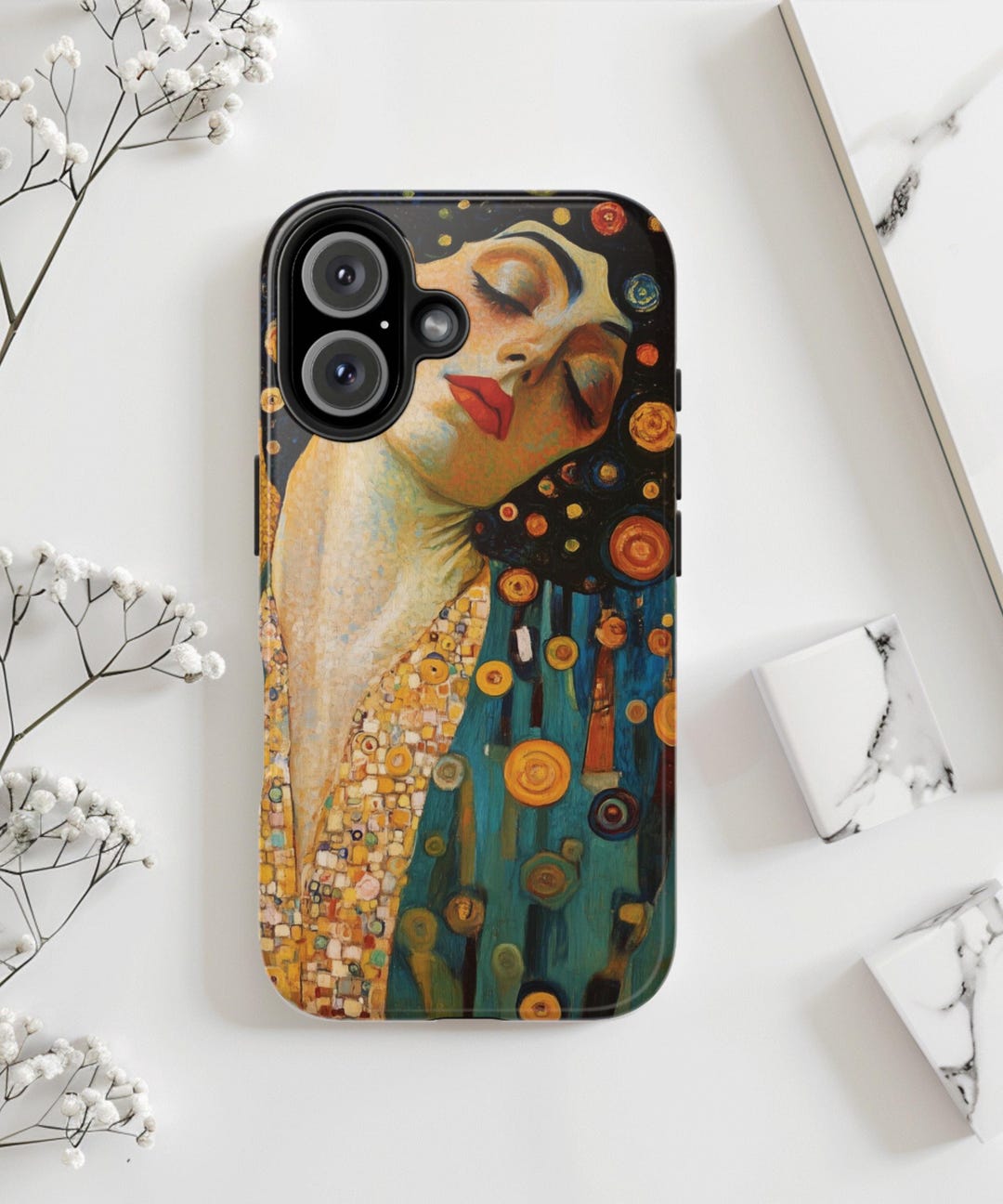Gustav Klimt Phone Cases Tough Phone Cases Art Phone Case for iPhone 16 15 Samsung Galaxy ...