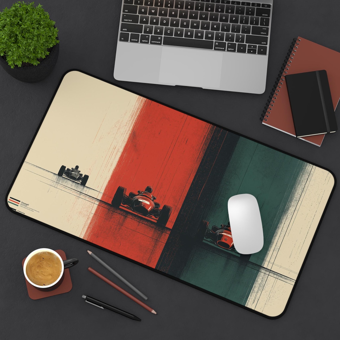 Formula 1 Mouse Pad, Retro F1 Car Desk Mat, Racing Themed Decor, Italy ...