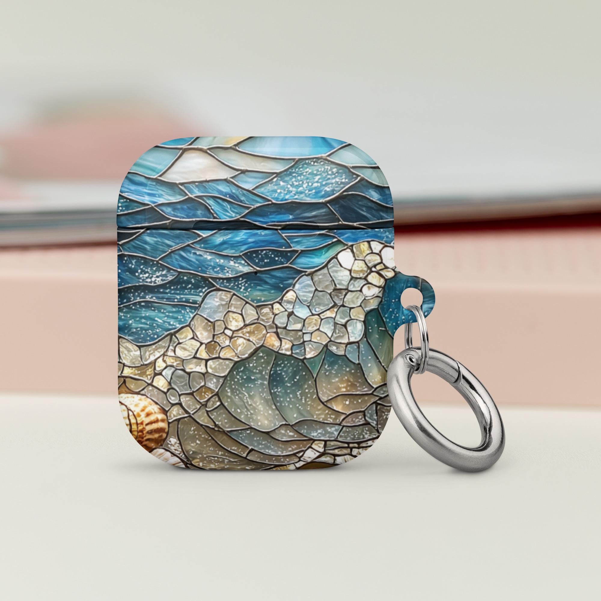 Ocean Wave Stained Wave Airpods Case Aesthetic Air Pods Case Coastal ...