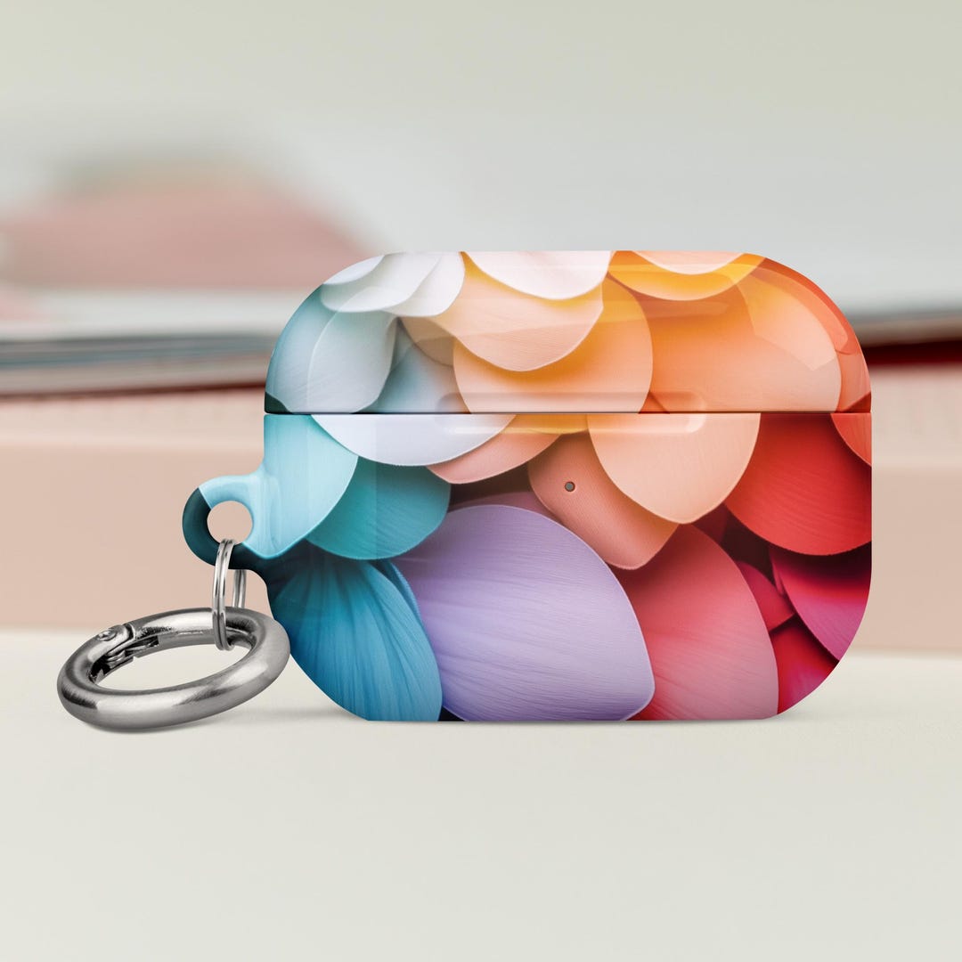 3D Floral Petals Airpods Case, Colorful Flower Cover, Gradient Petal ...