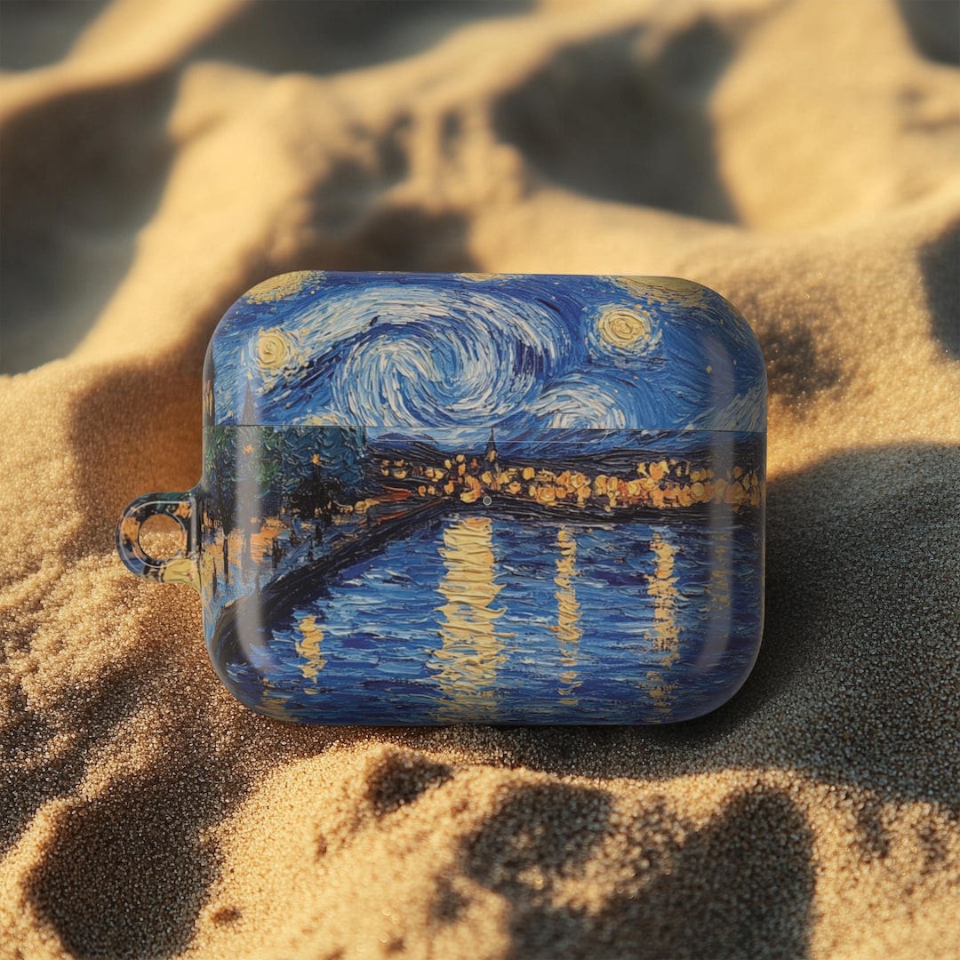 Starry Night Airpods Case, Van Gogh Art Airpods Pro 2 Case, Aesthetic Airpods Cover, Artistic ...