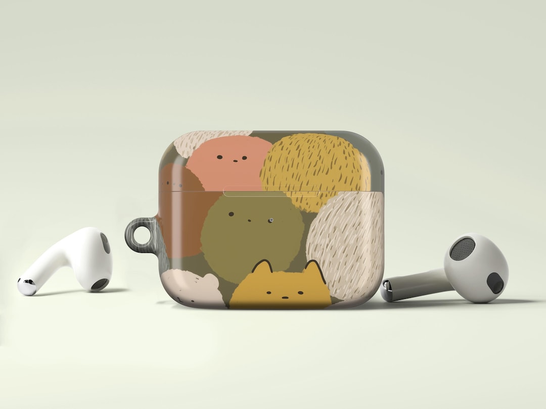 Kawaii Animal Airpods Case, Pastel Cartoon Critter Design, Softcore ...