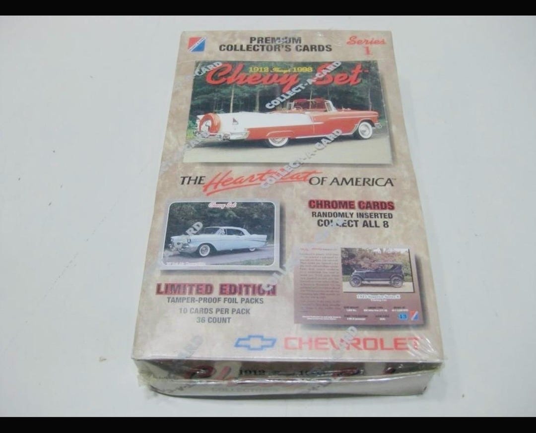 1992 Chevy Set Premium Collector's Cards, Series 1 Factory Sealed Box ...