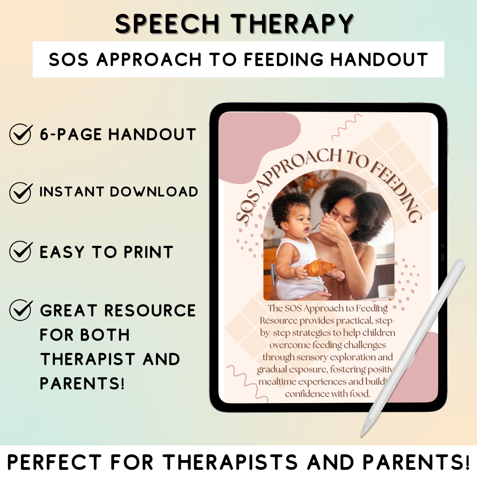 SOS Approach to Feeding Handout | Essential for Sts, Ots and Parents ...