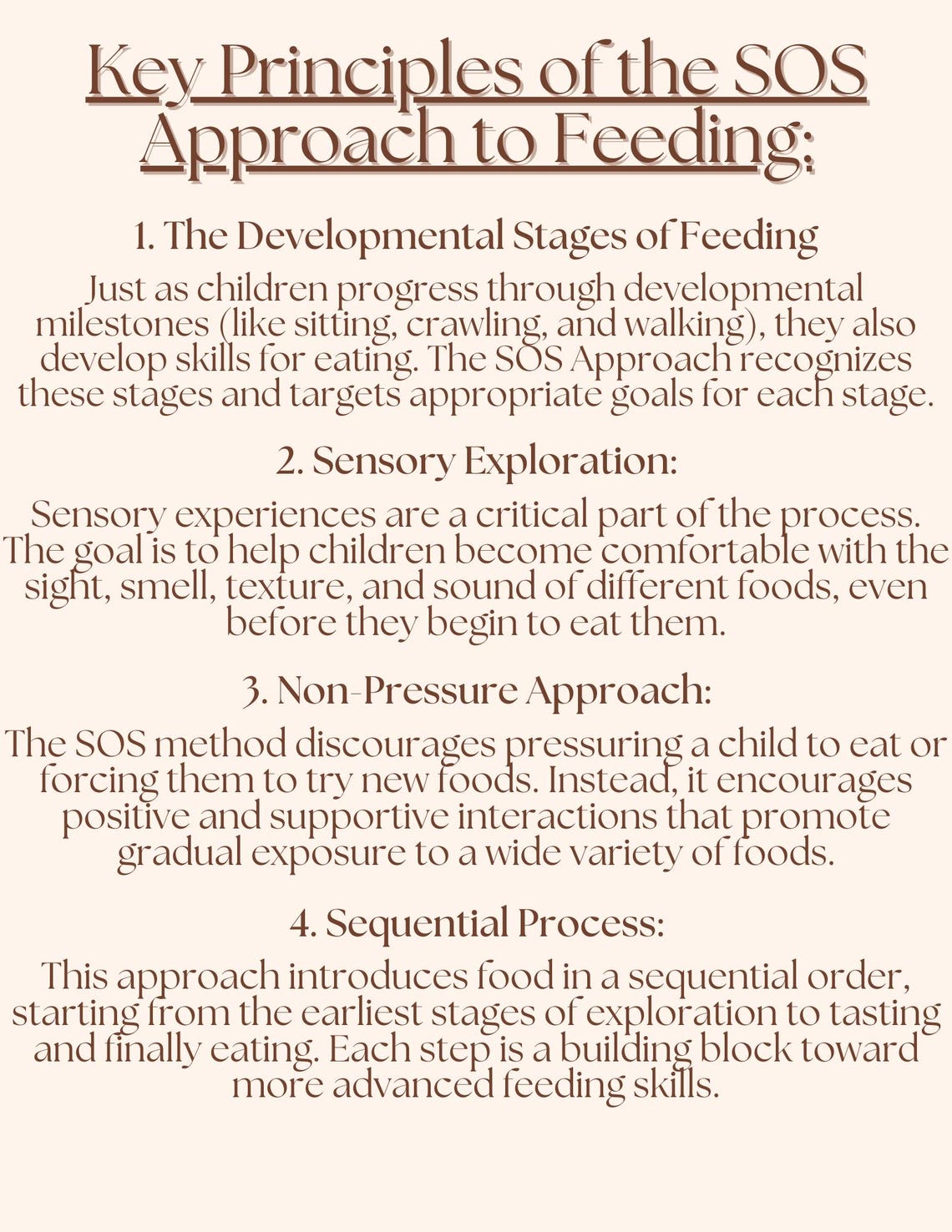 SOS Approach to Feeding Handout | Essential for Sts, Ots and Parents ...