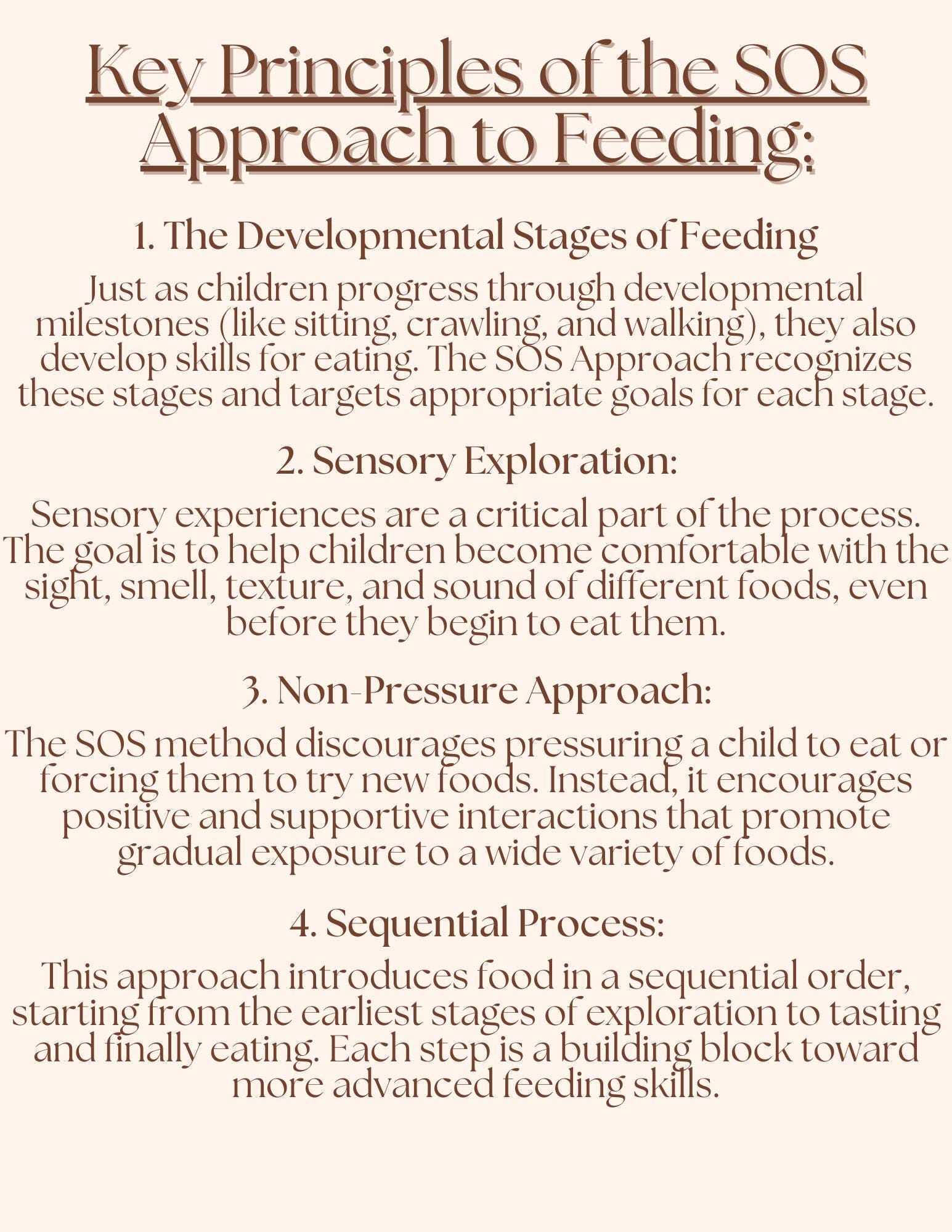 SOS Approach to Feeding Handout | Essential for Sts, Ots and Parents ...