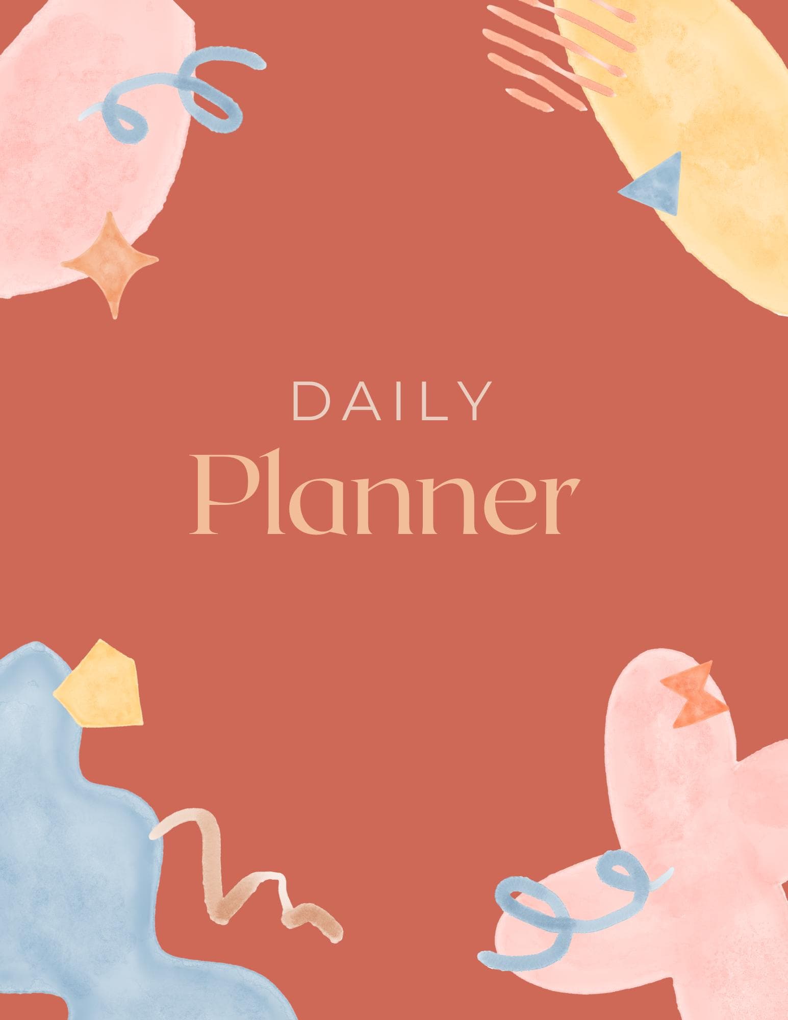 Digital Planner - Printable & Customizable Daily Planner - Etsy