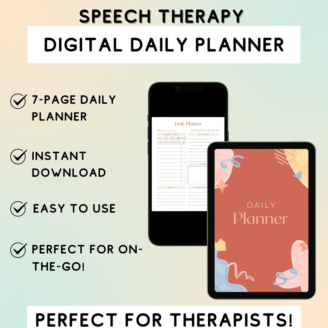 Digital Planner - Printable & Customizable Daily Planner - Etsy