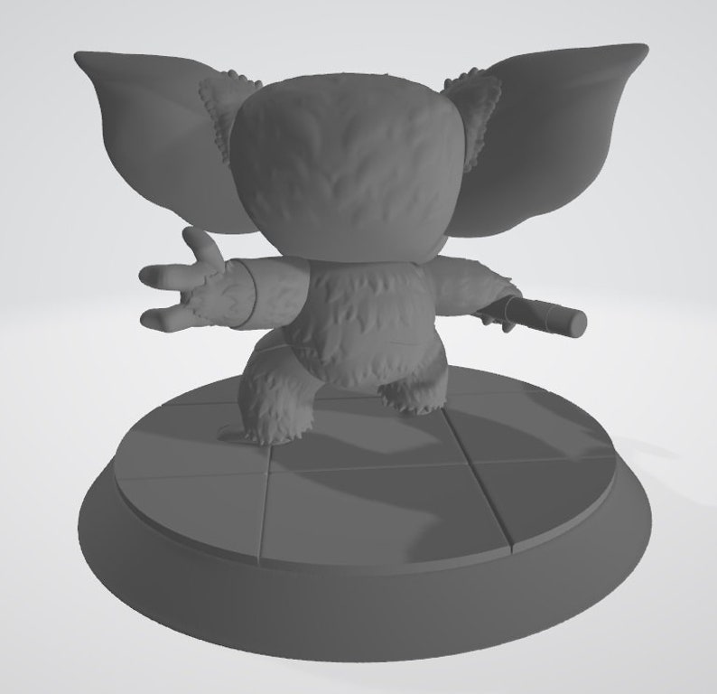 Chibi Gizmo 3D Printed Miniature - Etsy