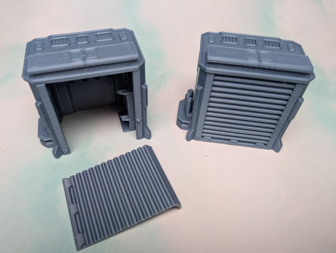 6mm Mech Bays Terrain for Miniature Wargames Like Battletech, Drop Zone ...