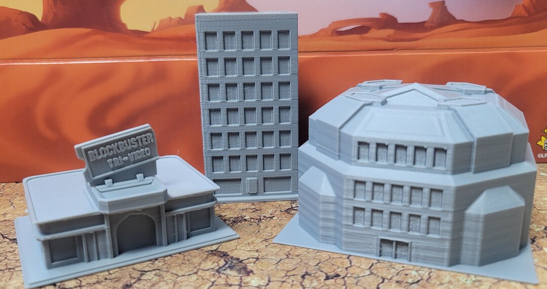 6mm Sci-fi City Terrain for Miniature Wargames Like Battletech, Drop ...