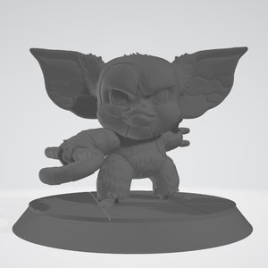 Chibi Gizmo 3D Printed Miniature - Etsy