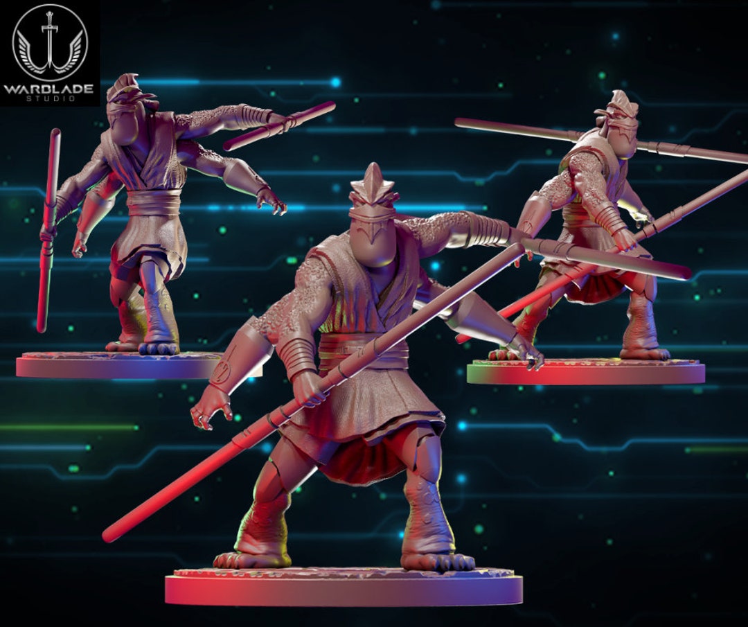 Krell 3D Printed Miniature 40mm/shatterpoint Scale/star Wars - Etsy