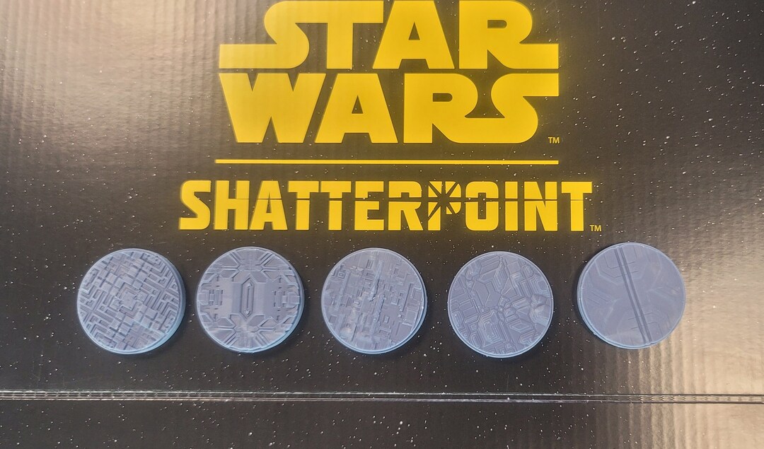 5 Star Wars Shatterpoint Round Bases, 40mm Round Bases. - Etsy