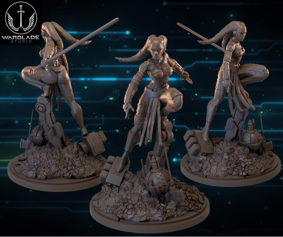 Darth Talon 3D Printed Miniature 40mm/shatterpoint Scale/star Wars - Etsy