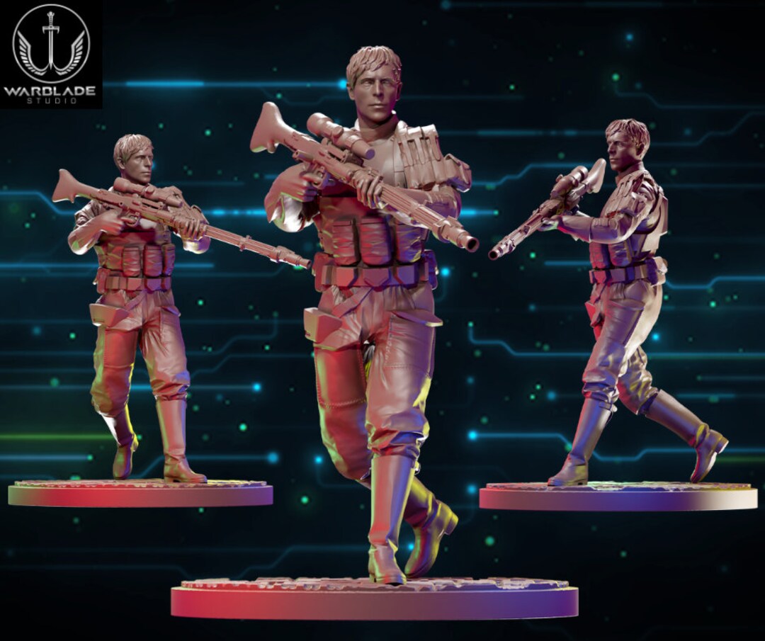 Del Meeko 3D Printed Miniature 40mm/shatterpoint Scale/star Wars - Etsy