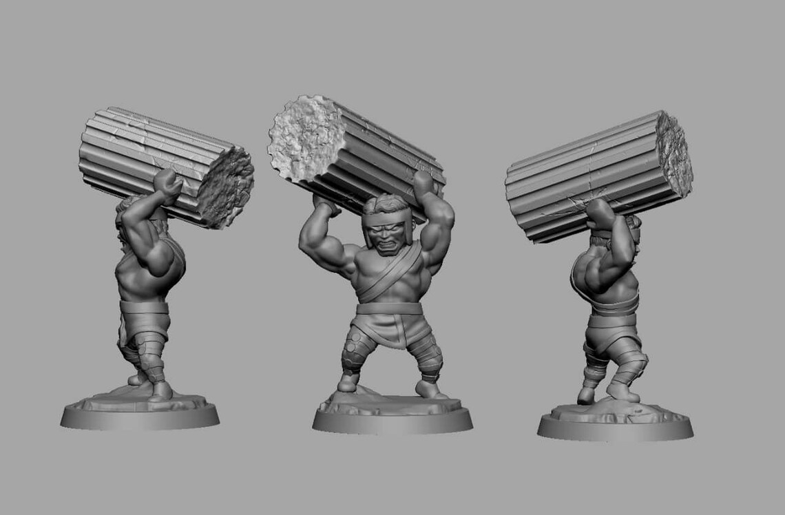 Chibi Hercules 3D Printed - Etsy