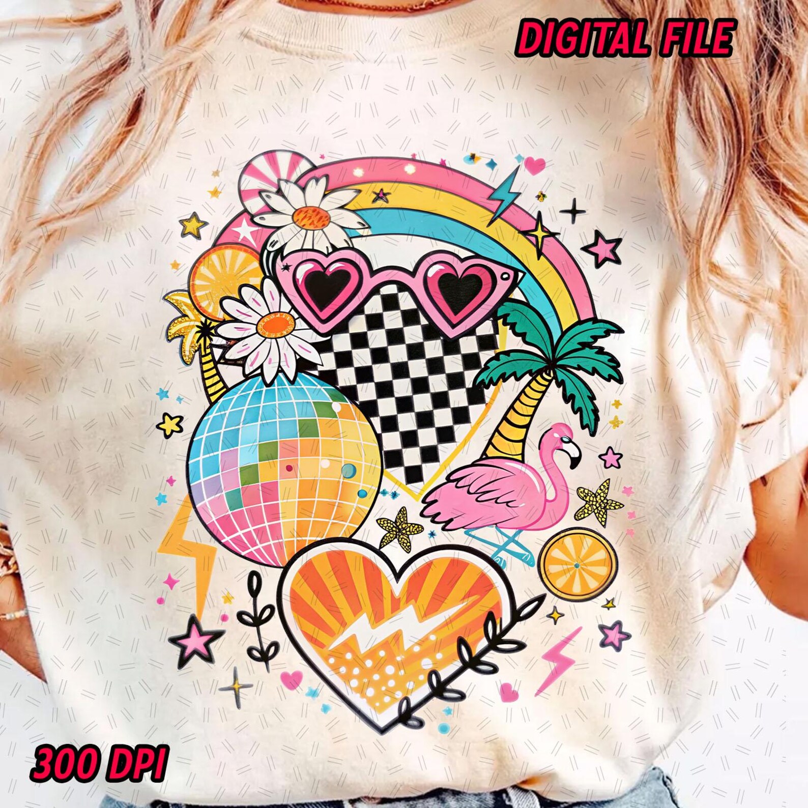 Retro Summer PNG, Summer Shirt Png, Retro Summer Png, Beach Png, Summer ...
