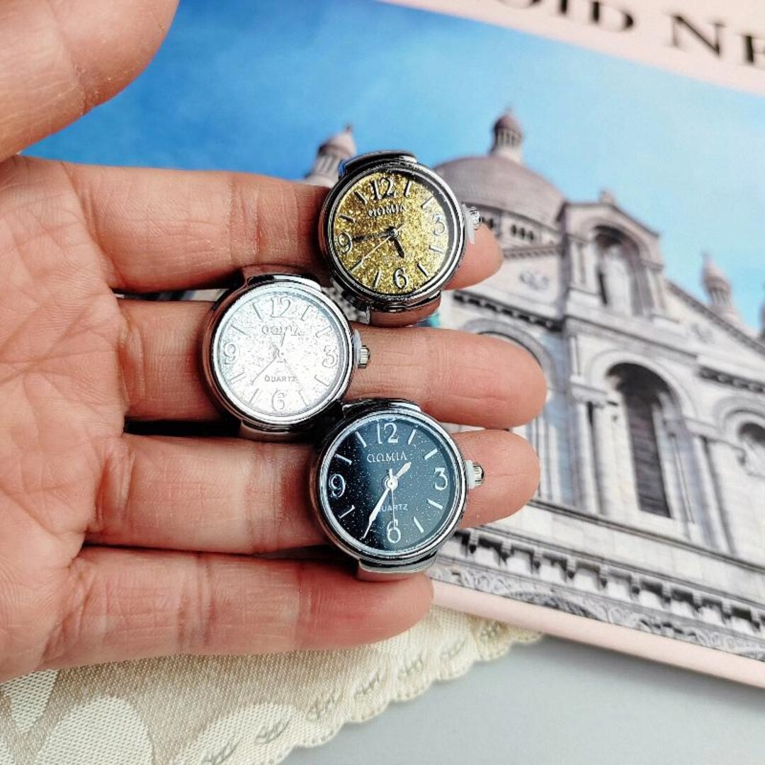 Mini Glitter Ring Watch: Fashionable Digital Finger Watch - Etsy