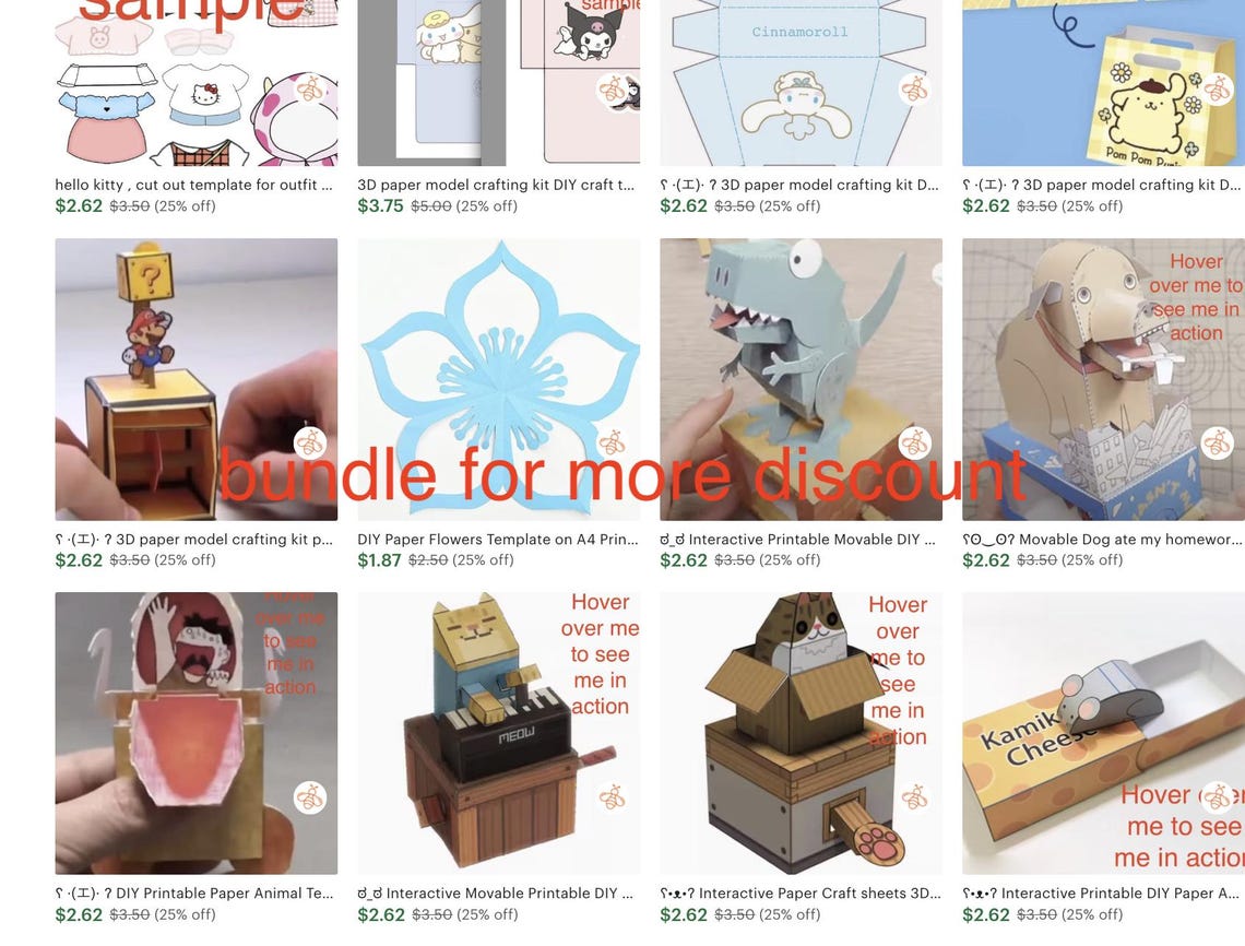 ʕ•ᴥ•ʔ Interactive Printable DIY Paper Animal Toys, Mice Cheese Box ...