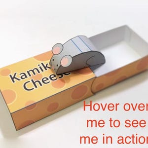 ʕ•ᴥ•ʔ Interactive Printable DIY Paper Animal Toys, Mice Cheese Box ...