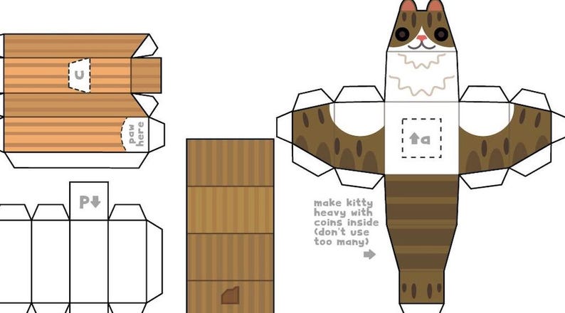 ʕᴥʔ Interactive Paper Craft Sheets 3D Cube Designs Activity, Movable ...