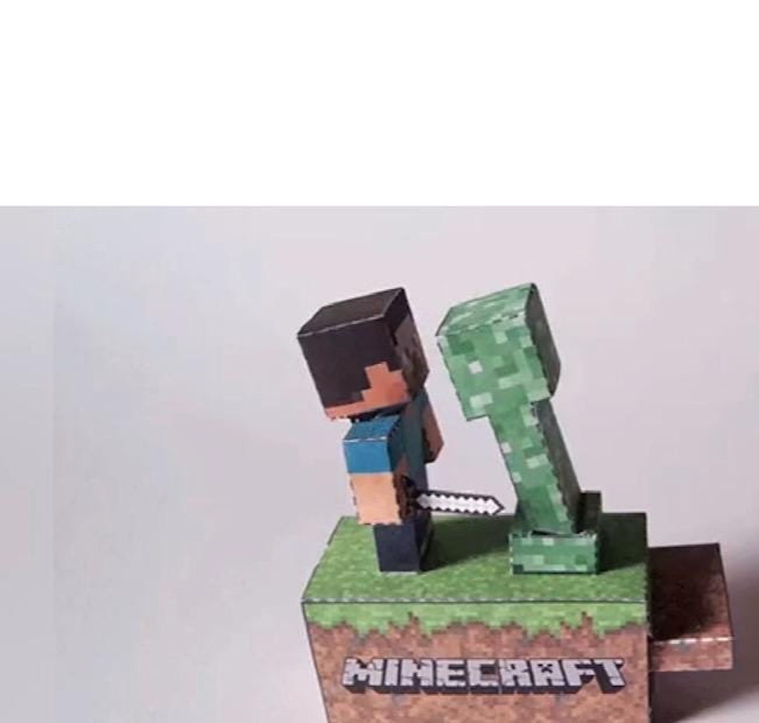 ๑ˇεˇ๑ Interactive Printable DIY Paper Minecraft Creeper Toys Keyboard ...
