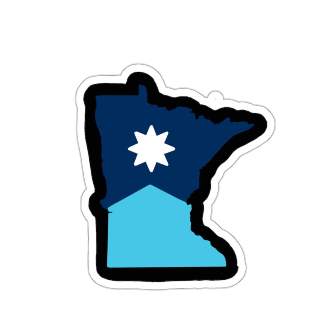 New Minnesota Flag Sticker - Etsy