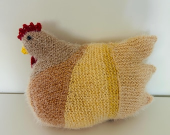 Emotional Support Chicken - Crochet Chicken Chick - Desk Buddy ...